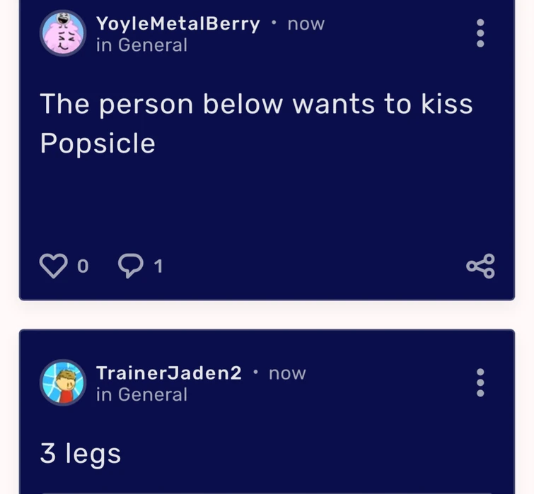 The person below wants to kiss Popsicle | Fandom