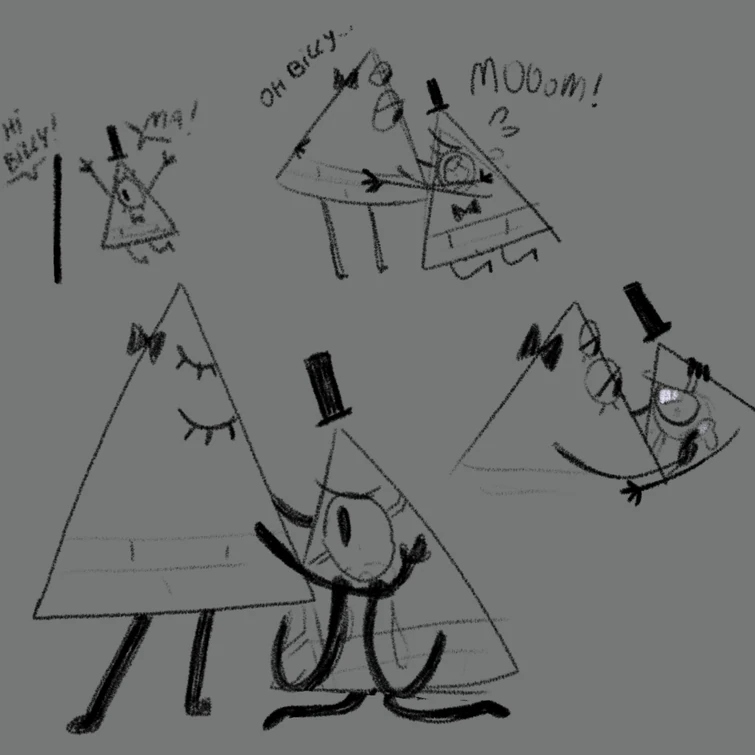 New teaser of a bill cipher au I am working on art is not mine the au ...