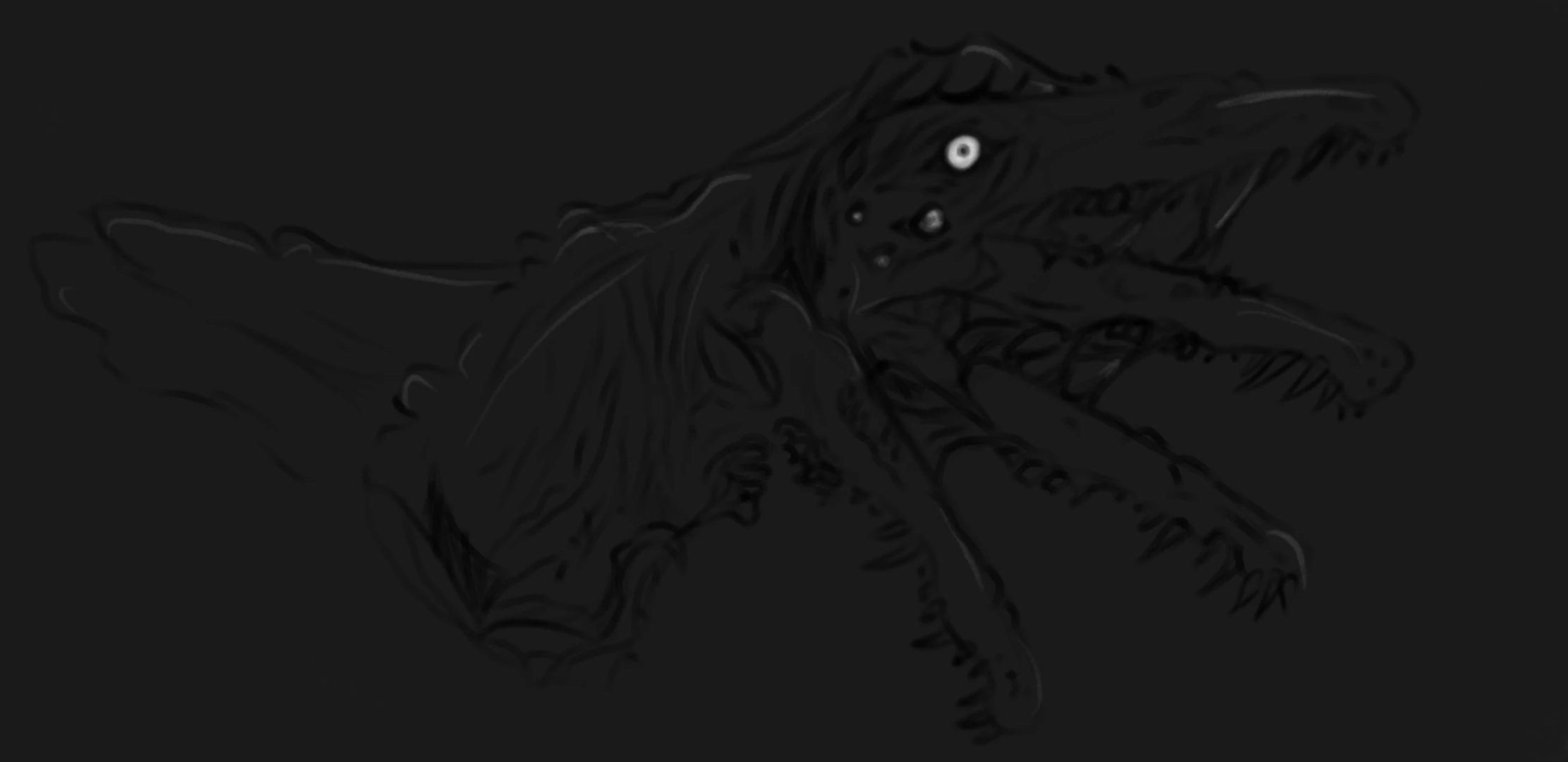 Verbatim Spinosaurus (body horror) | Fandom