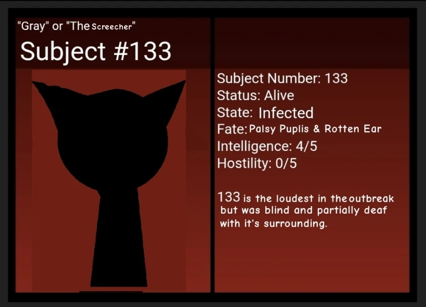 This is Gray Phase 2 bio if he was infected by Durple and Simon can you ...