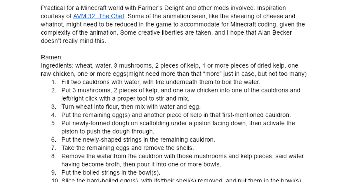 Inspired by "The Chef" | Fandom