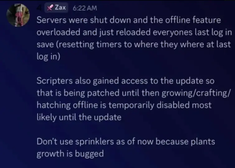 is sprinkler method patched??? | Fandom