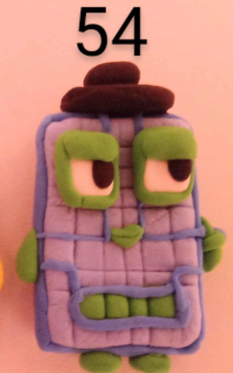 My fanmade clay numberblock 54 the detective super rectangle | Fandom