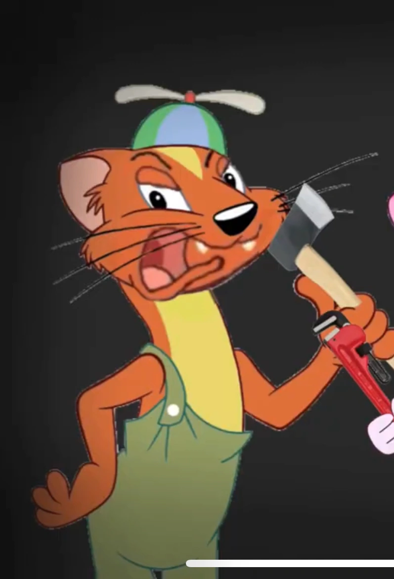 Willy weasel with an axe | Fandom