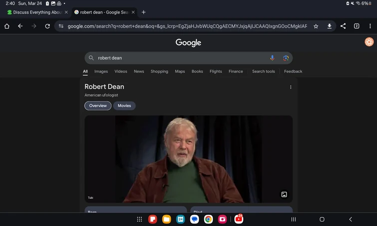 Bro I didn't even know there was an actual person named Robert Dean on ...