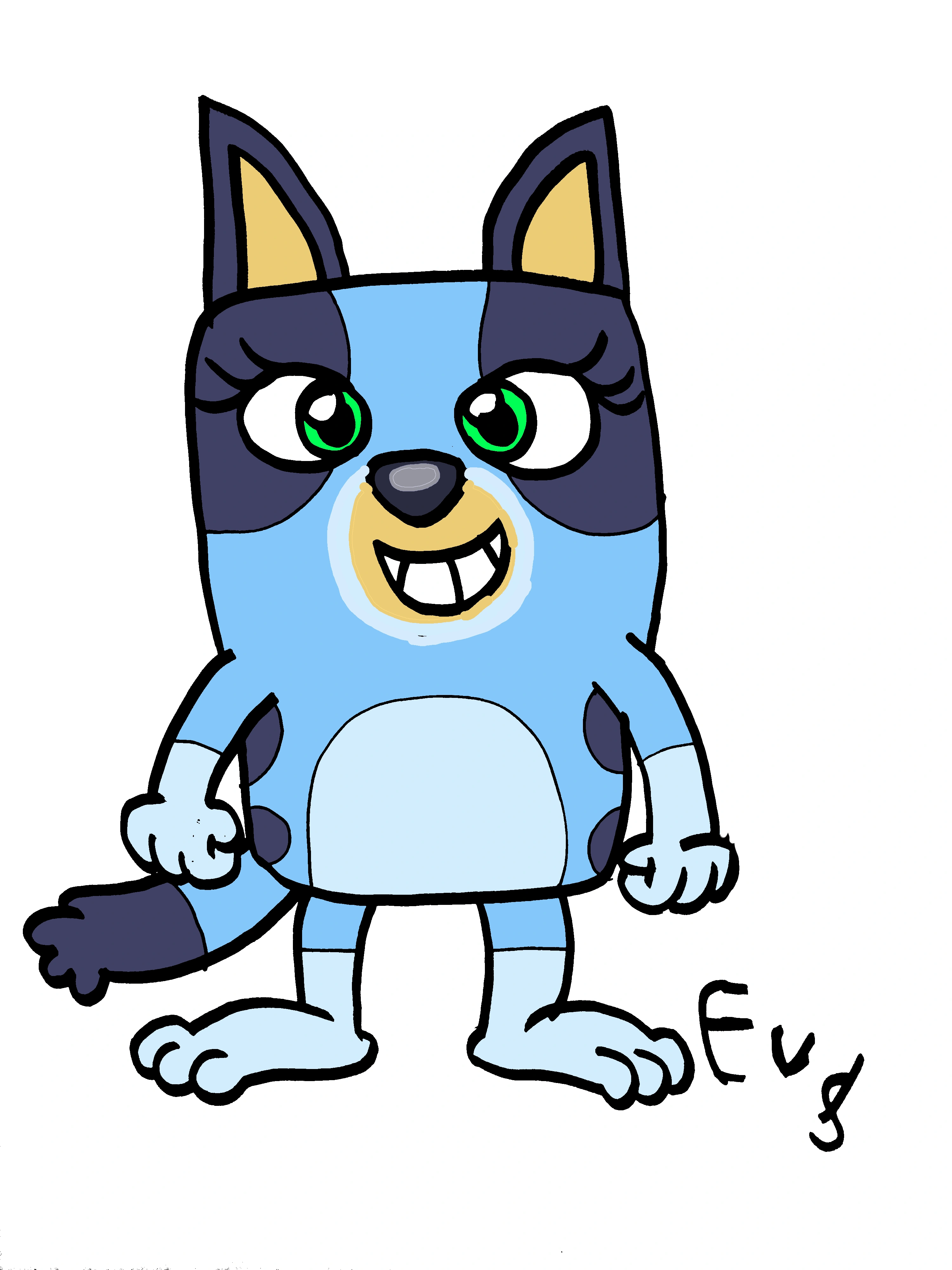 My drawing of Bluey | Fandom