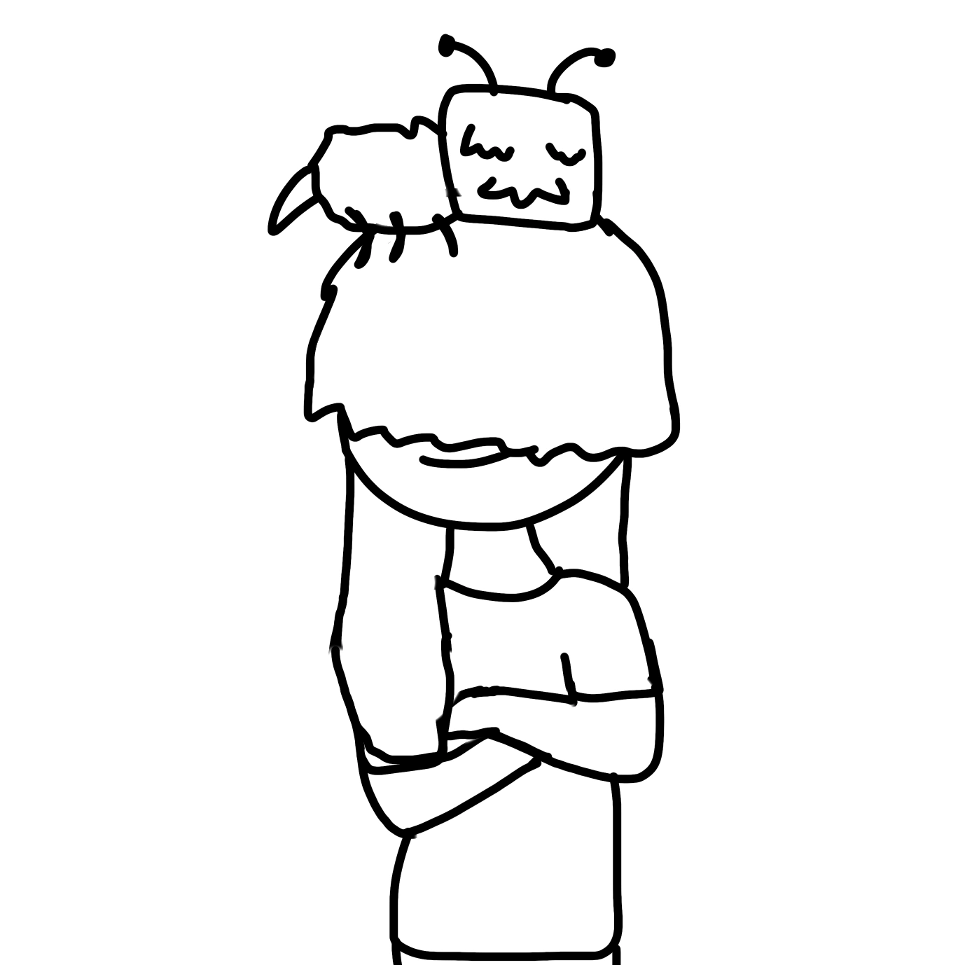 Humanized fuzzy bee | Fandom