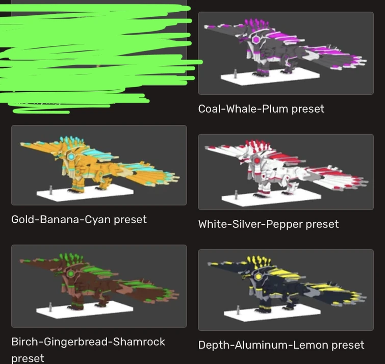 What are the Solarizon's hatch presets? | Fandom