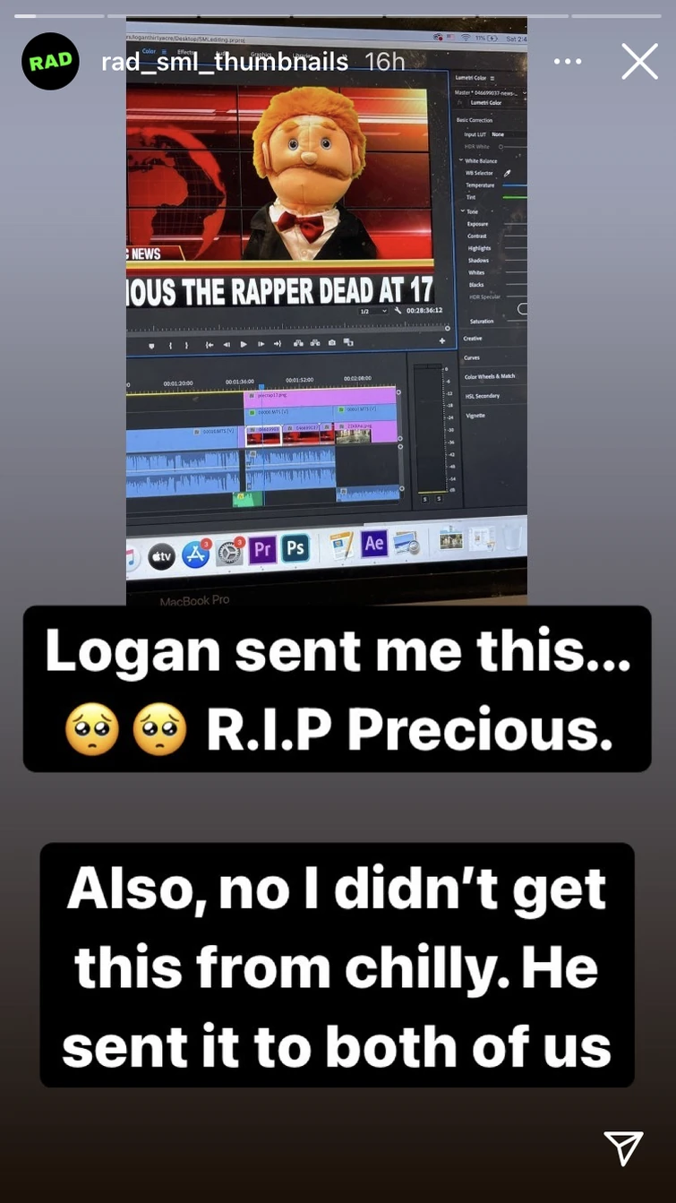 Chilly’s Insta Story, The New SML Video, And The Possible Fate Of ...