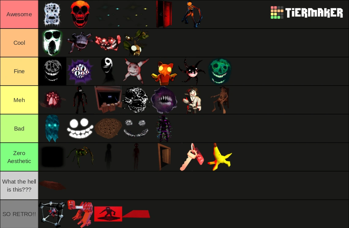 tier list on doors entities based on how cool they look | Fandom