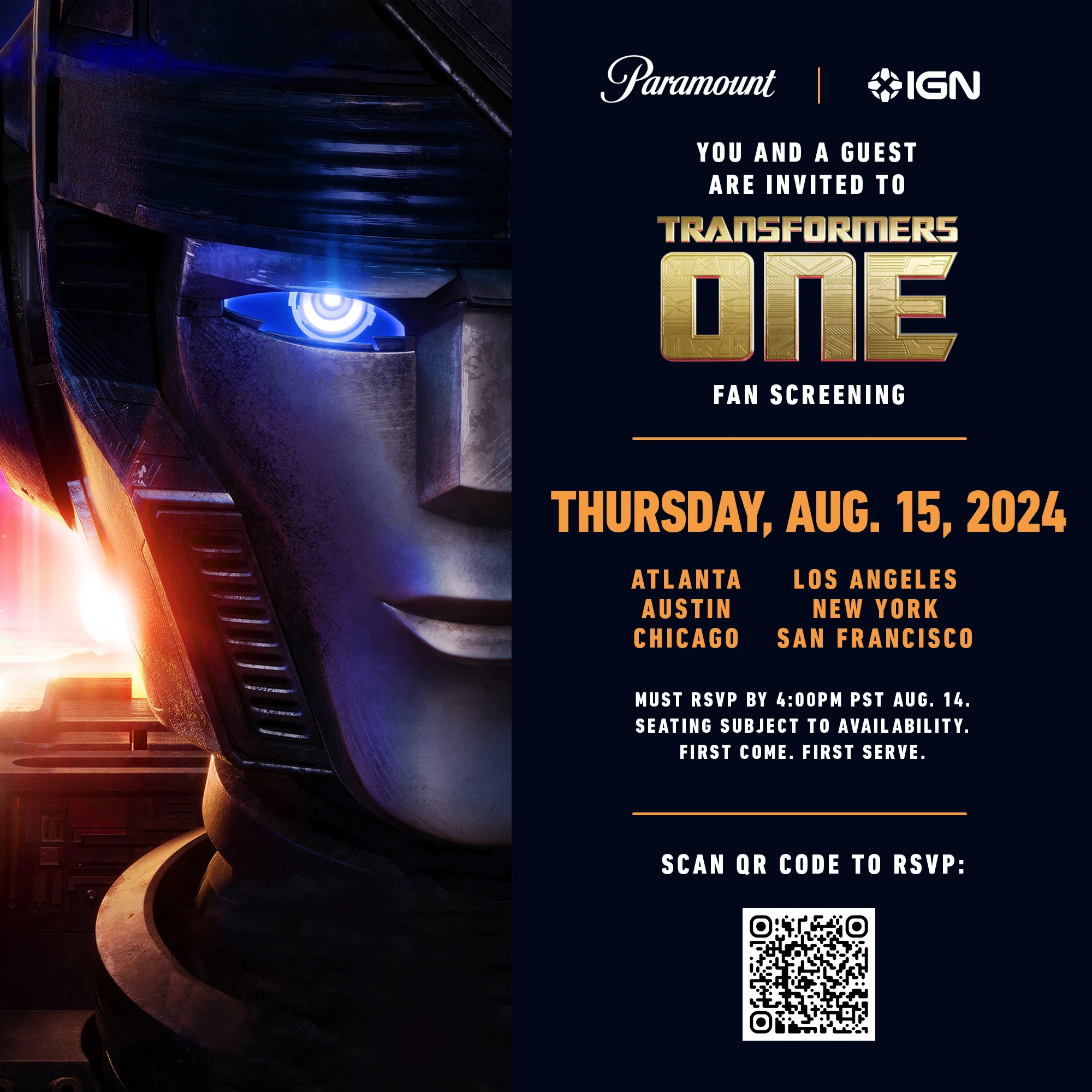 Transfromers One - Advanced Screening begins Thursday | Fandom