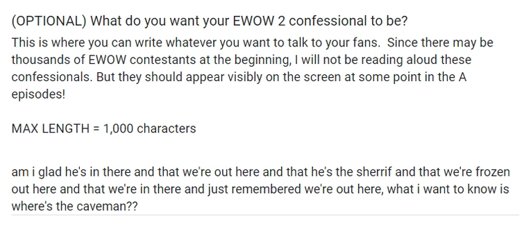 my responses for ewow 1b 🤯🥵 | Fandom