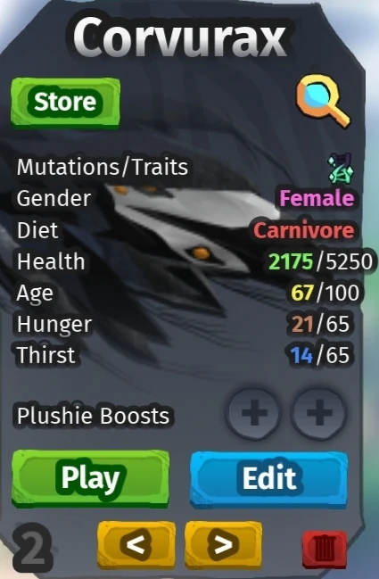 Auctioning Glowtail Female Corvurax | Fandom