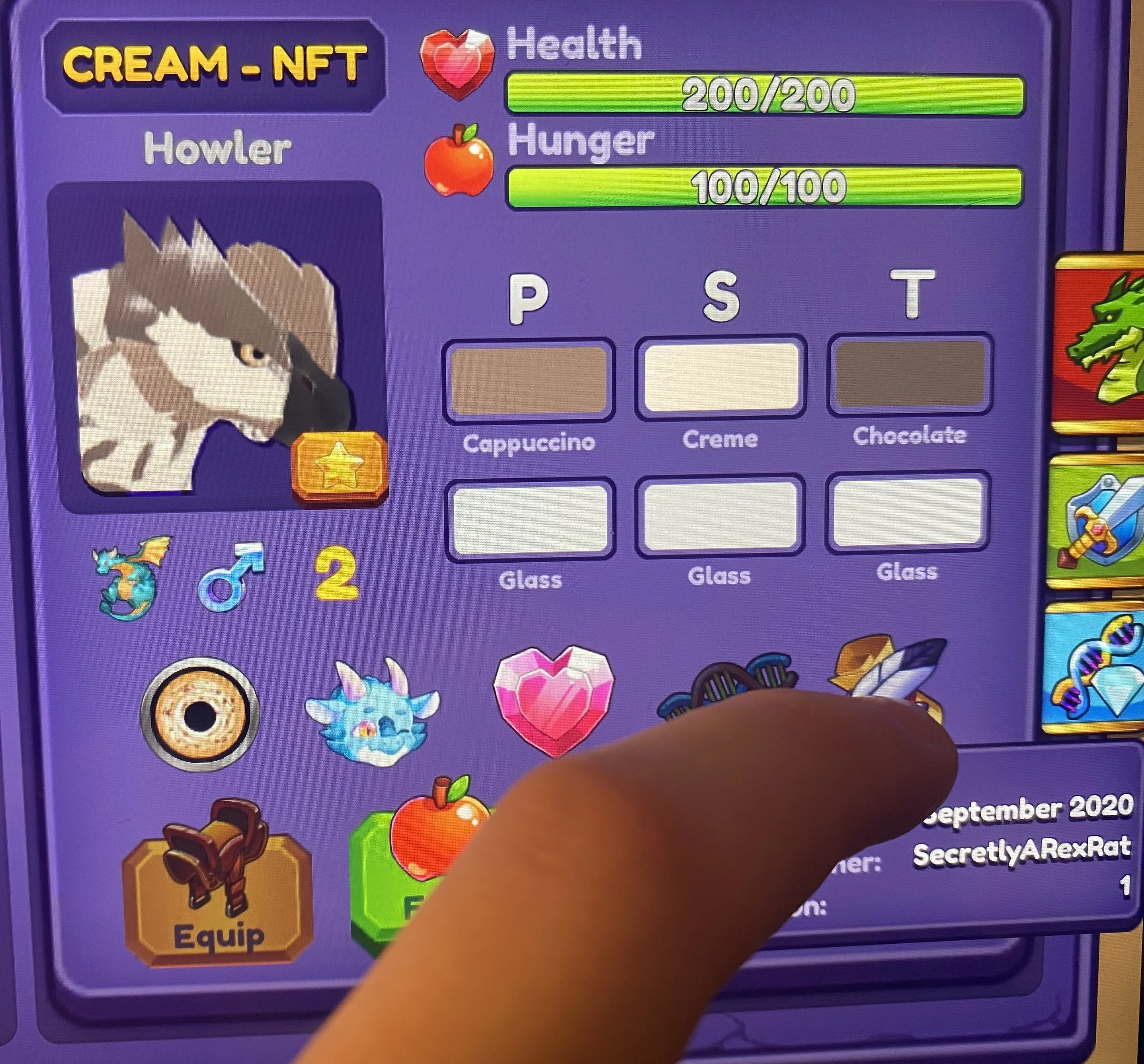 I love the howler I somehow hatched before I even had a roblox account ...