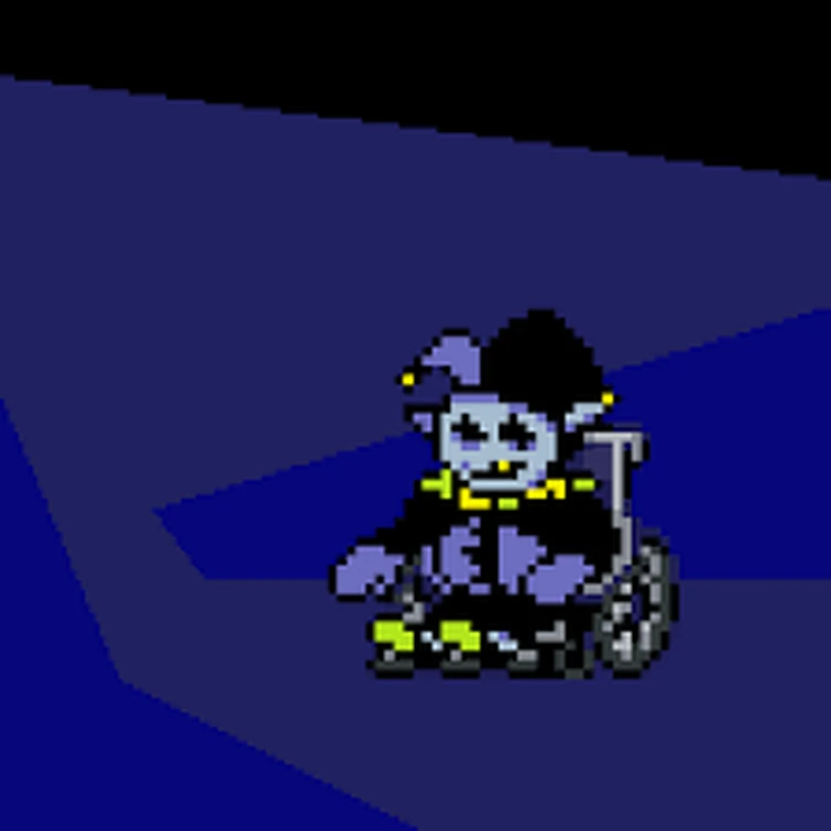 Jevil in a wheelchair | Fandom