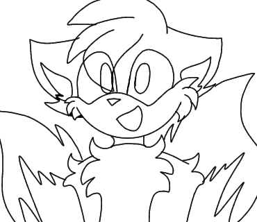 Tails!!! (Not colored) | Fandom