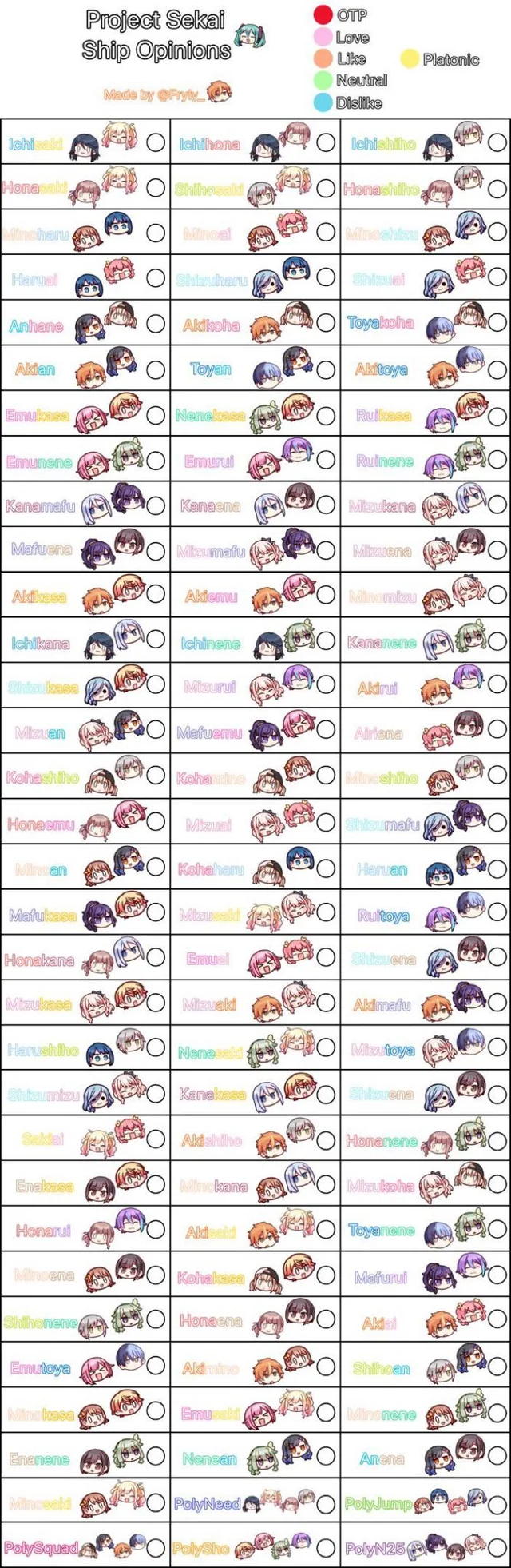 PJSK TEMPLATES!! | Fandom