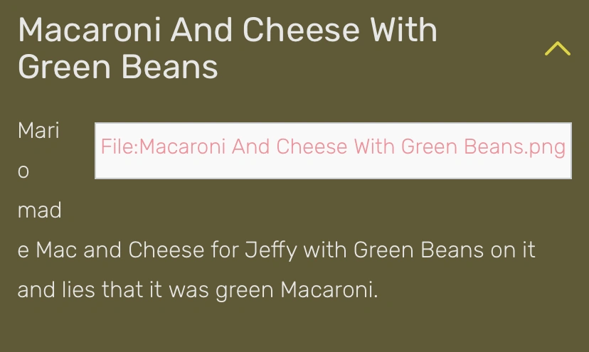 Fix this in “list of disgusting meals” | Fandom