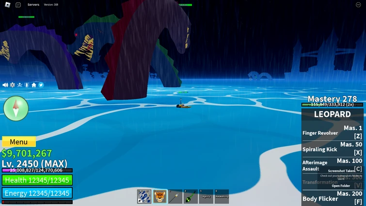 my friend spawned a rumbling waters, so i went to go help and ended up ...