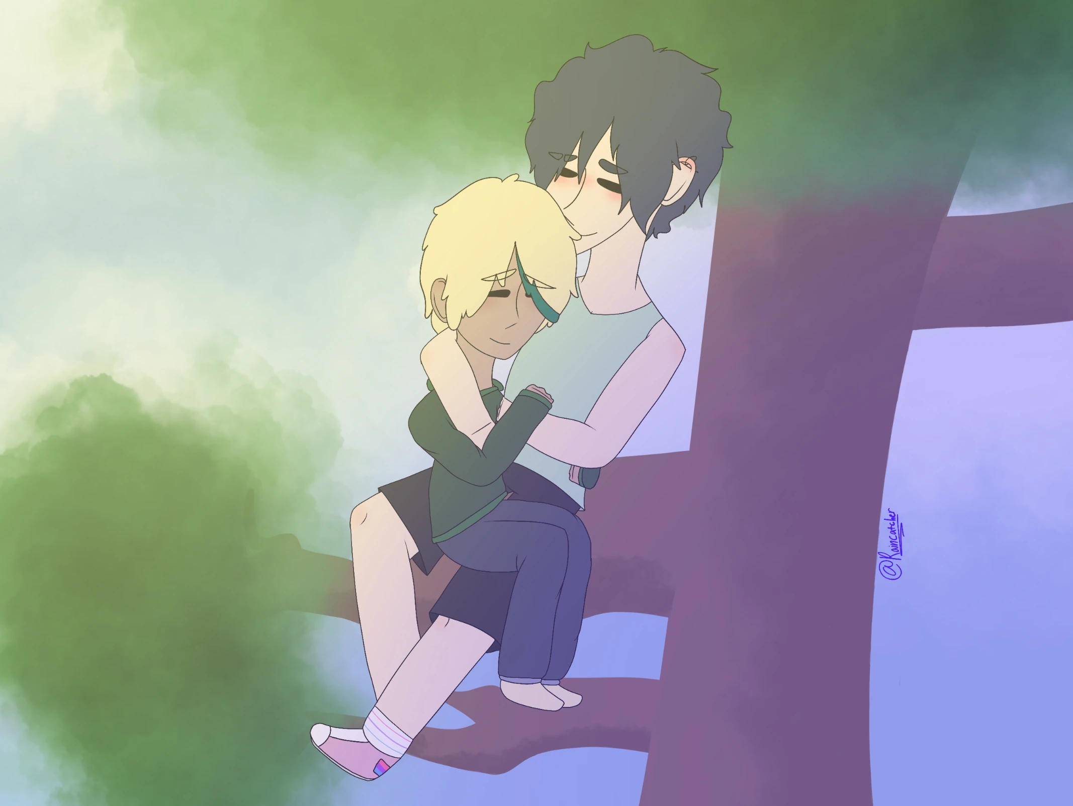 Aaaaaa ship art w/ my OCs! (Off-topic art) | Fandom