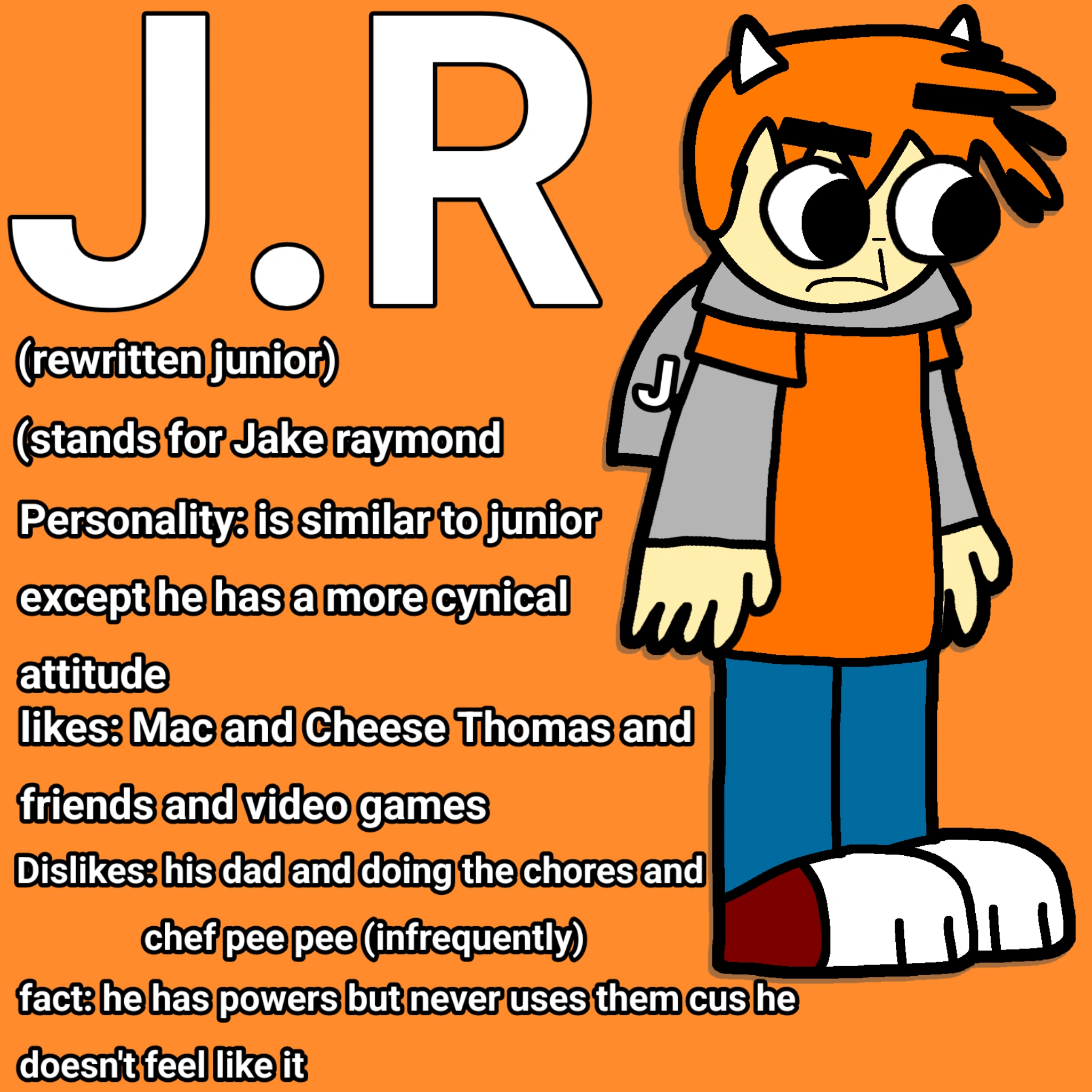 SML: REWRITTEN AU CHARACTERS: J.R | Fandom