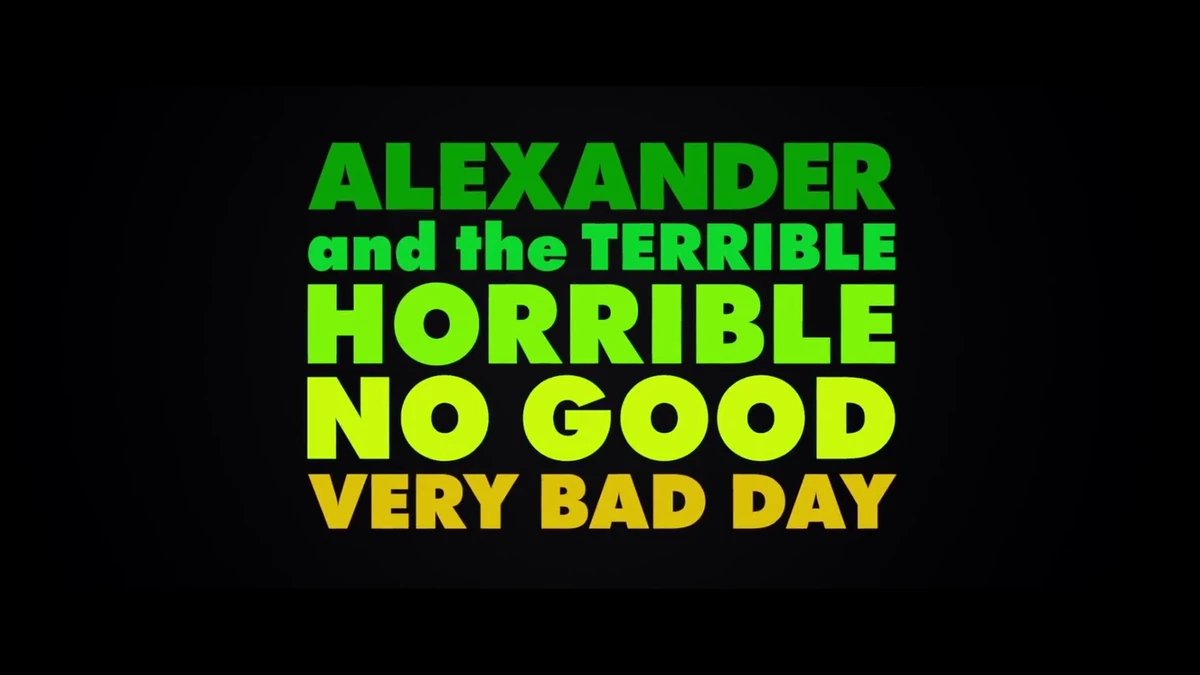 Alexander and the Terrible, Horrible, No Good, Very Bad Day | Disney ...