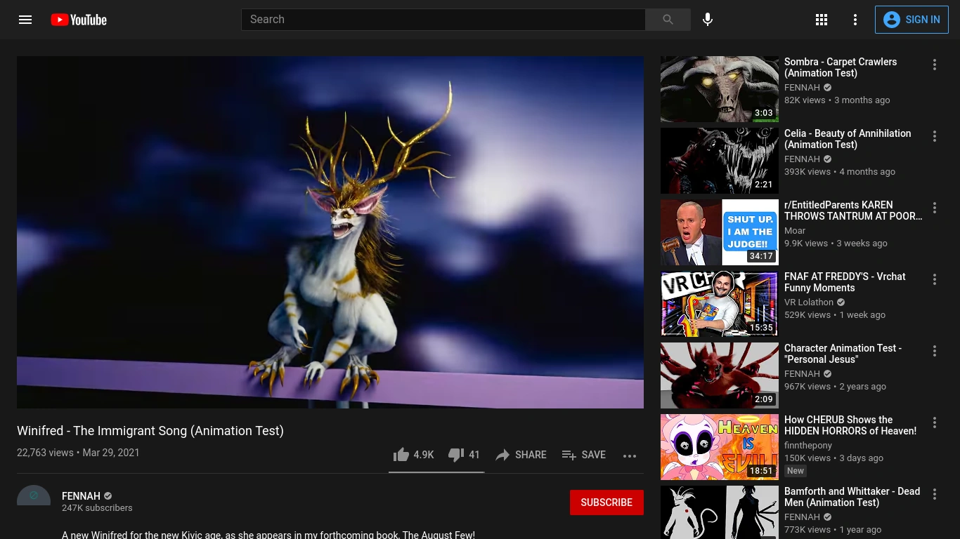 Can we just talk about FENNAH's Winifred? Like, Jesus Christ, she is b ...