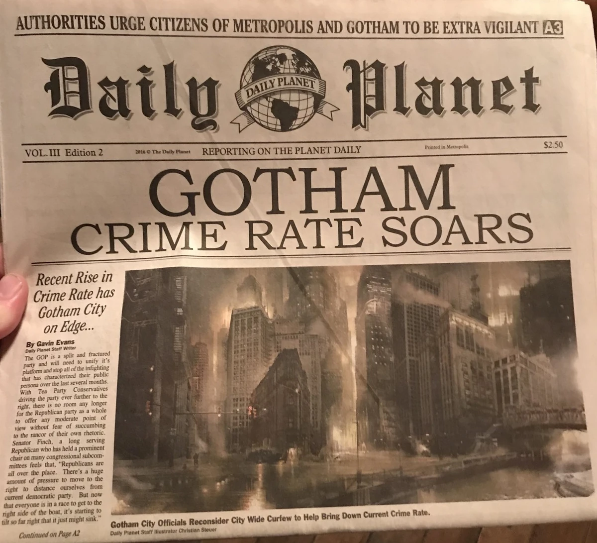GOTHAM CRIME RATE SOARS | DC Extended Universe Wiki | Fandom
