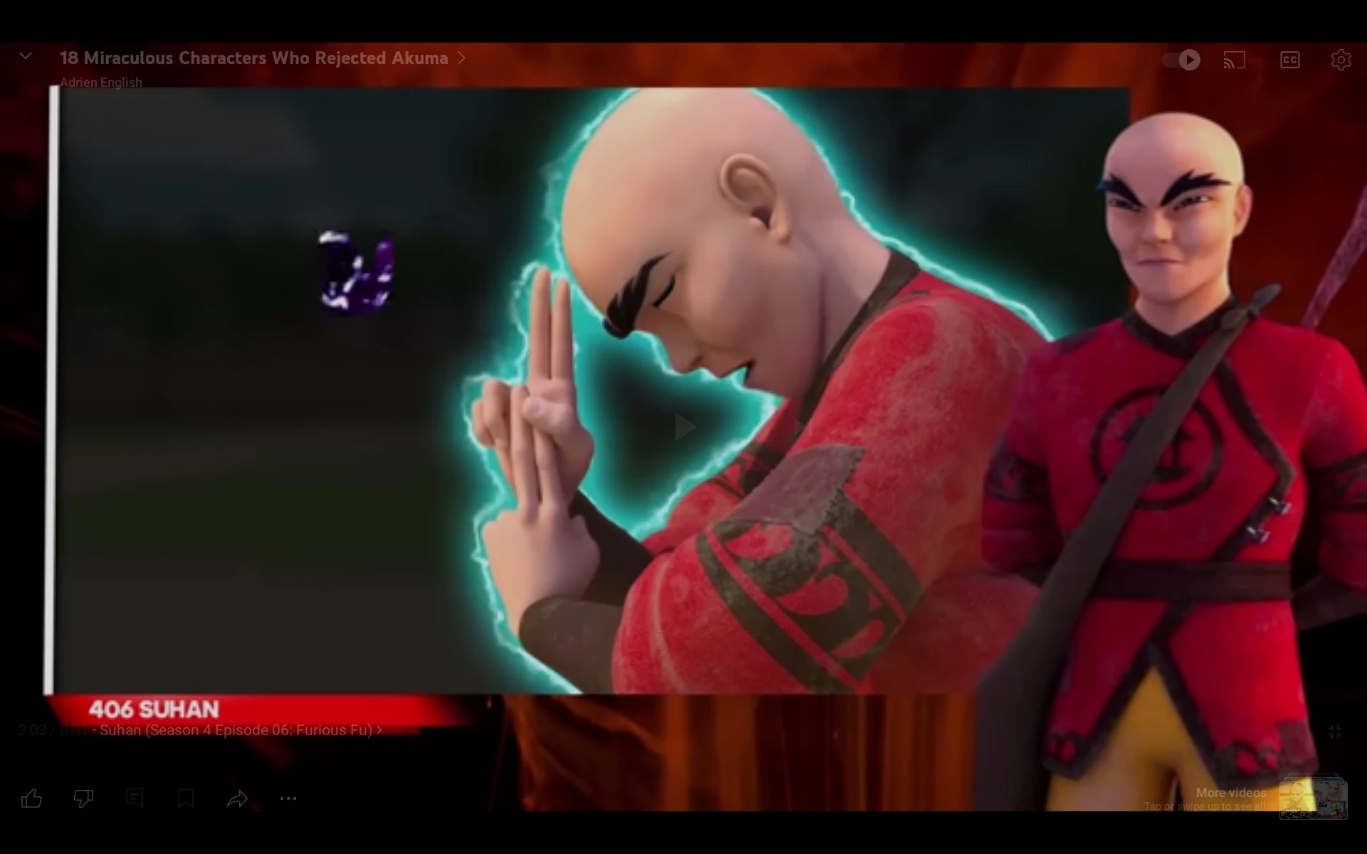 Why does grand master su han reacts in season 4 episode 6 to an akuma ...