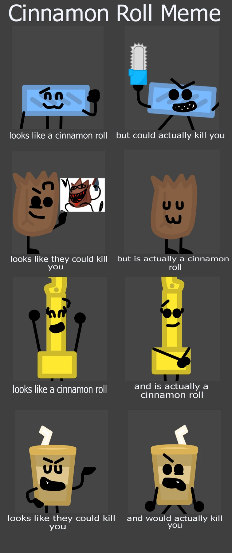 Cinnamon Roll Meme: BFDI Wiki Users Version: 2nd Edition | Fandom