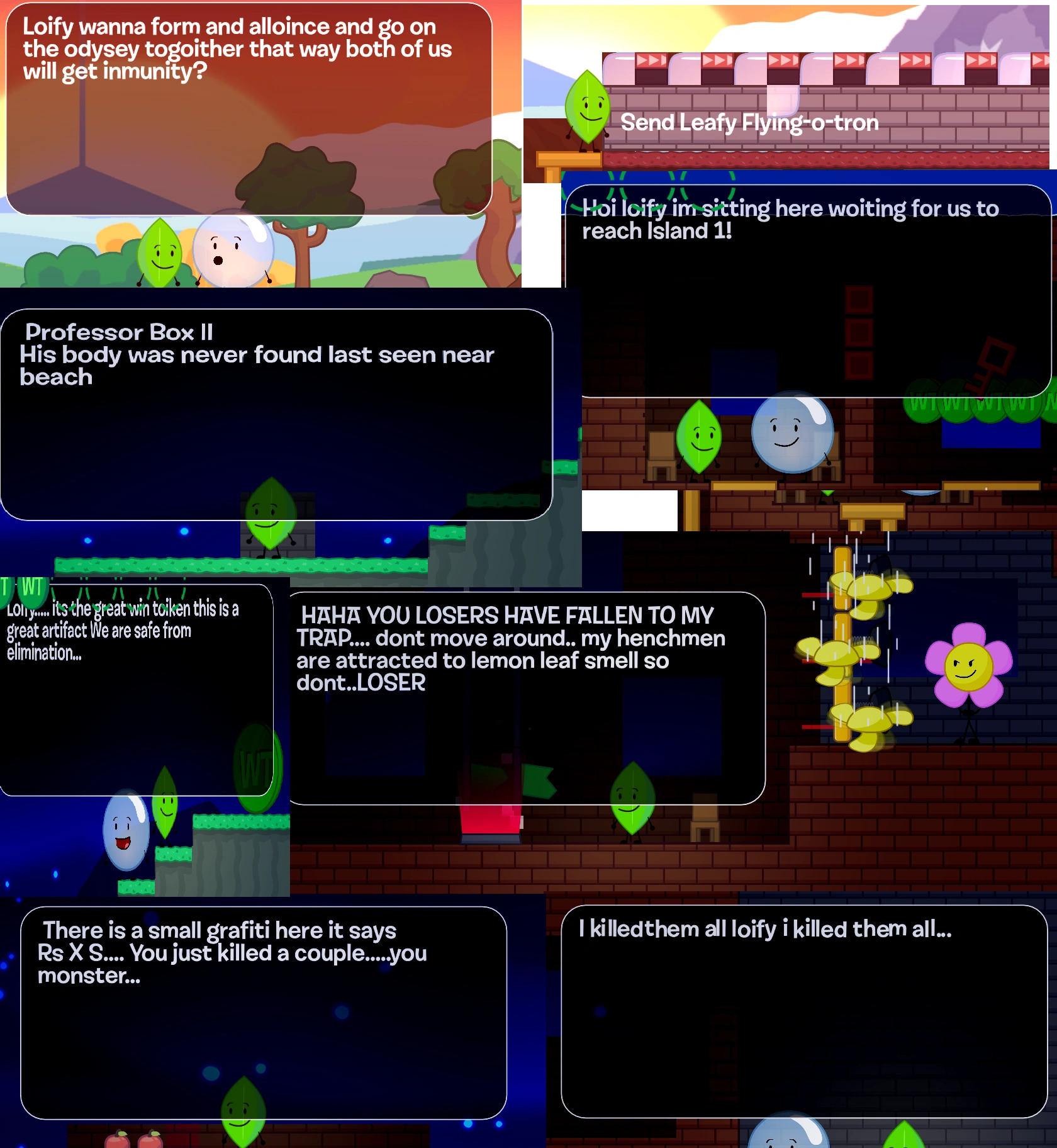 I made a BFDI Branches level which took 6 HOURS to finish here are some ...