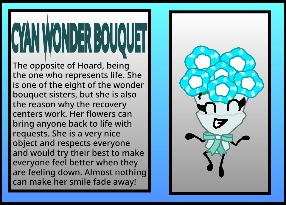 Let's welcome the new OC to the gang, Cyan Wonder Bouquet! | Fandom