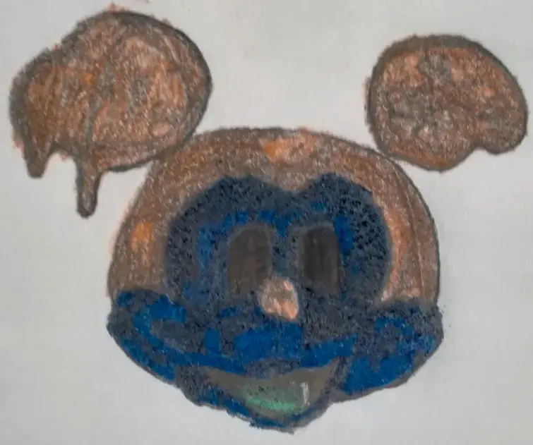 Photo-Negative Mickey´s head from fnati 2020 draw by me. (One of my ...