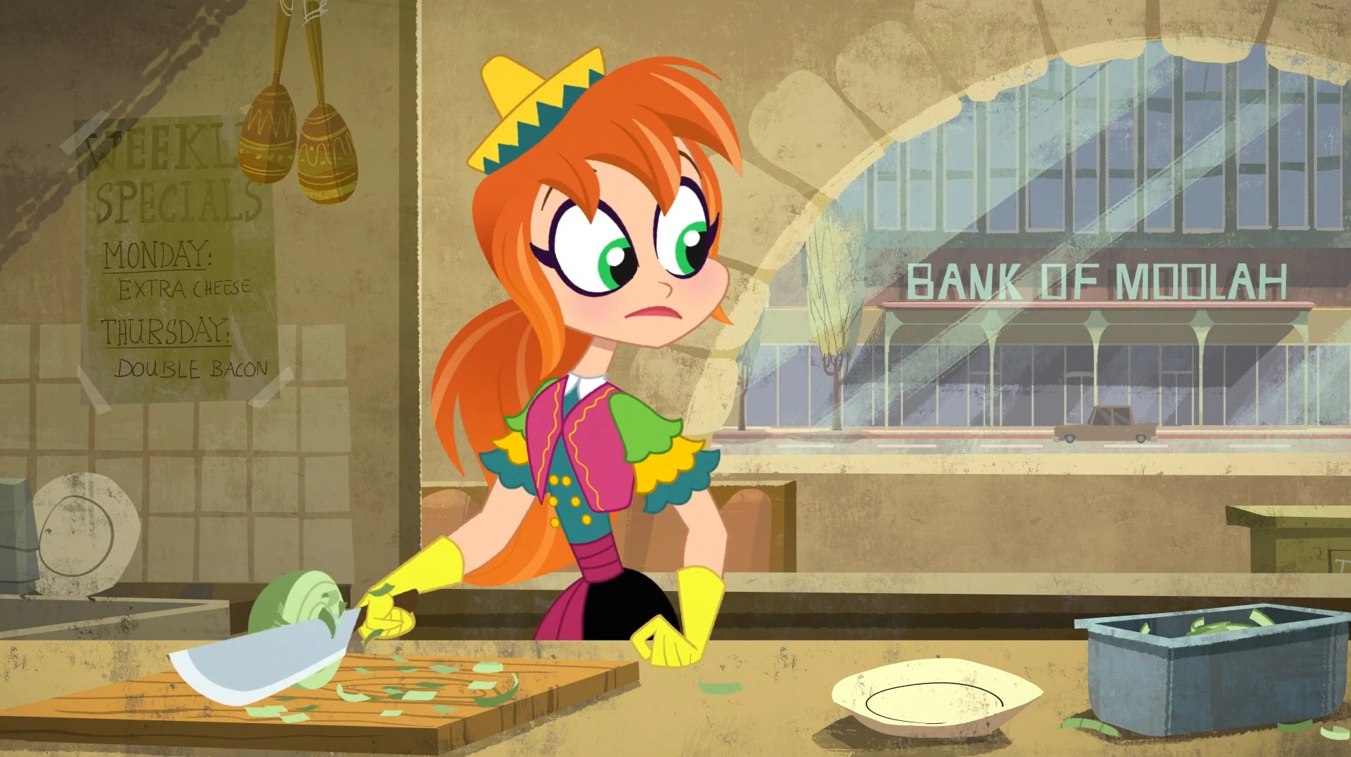 Girl Burrito Cartoon