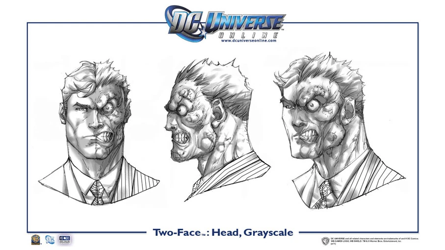 Two Face Coloring Pages