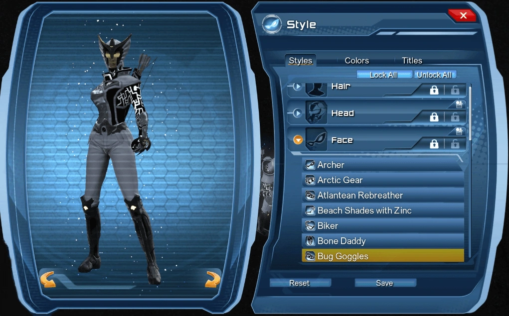 Style Window | DC Universe Online Wiki | Fandom