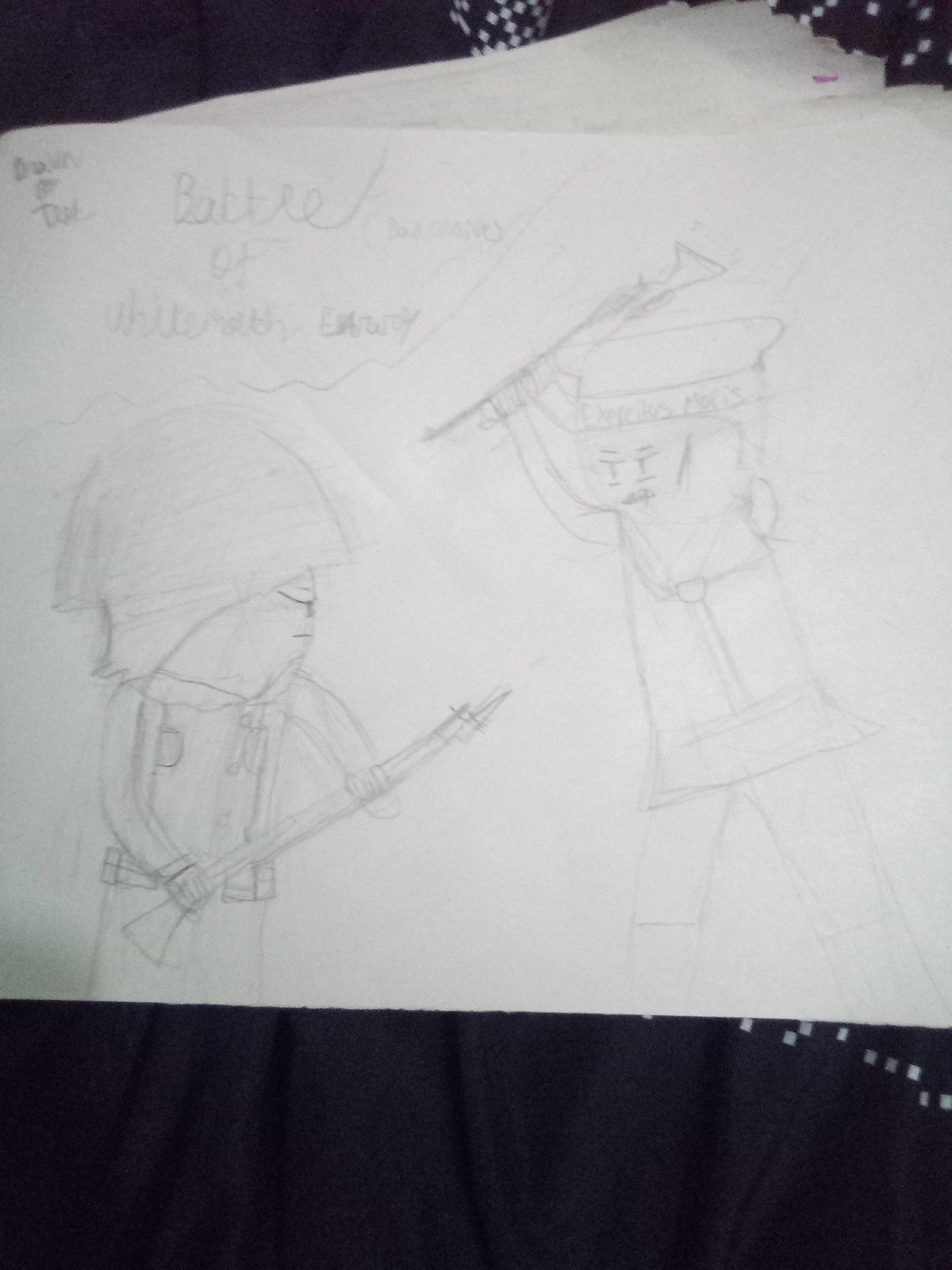 Some low quality drawings.(I didn't have an eraser.) | Fandom