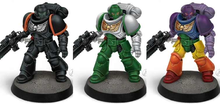 Got the space marine terminator squad, any ideas for colour schemes ...