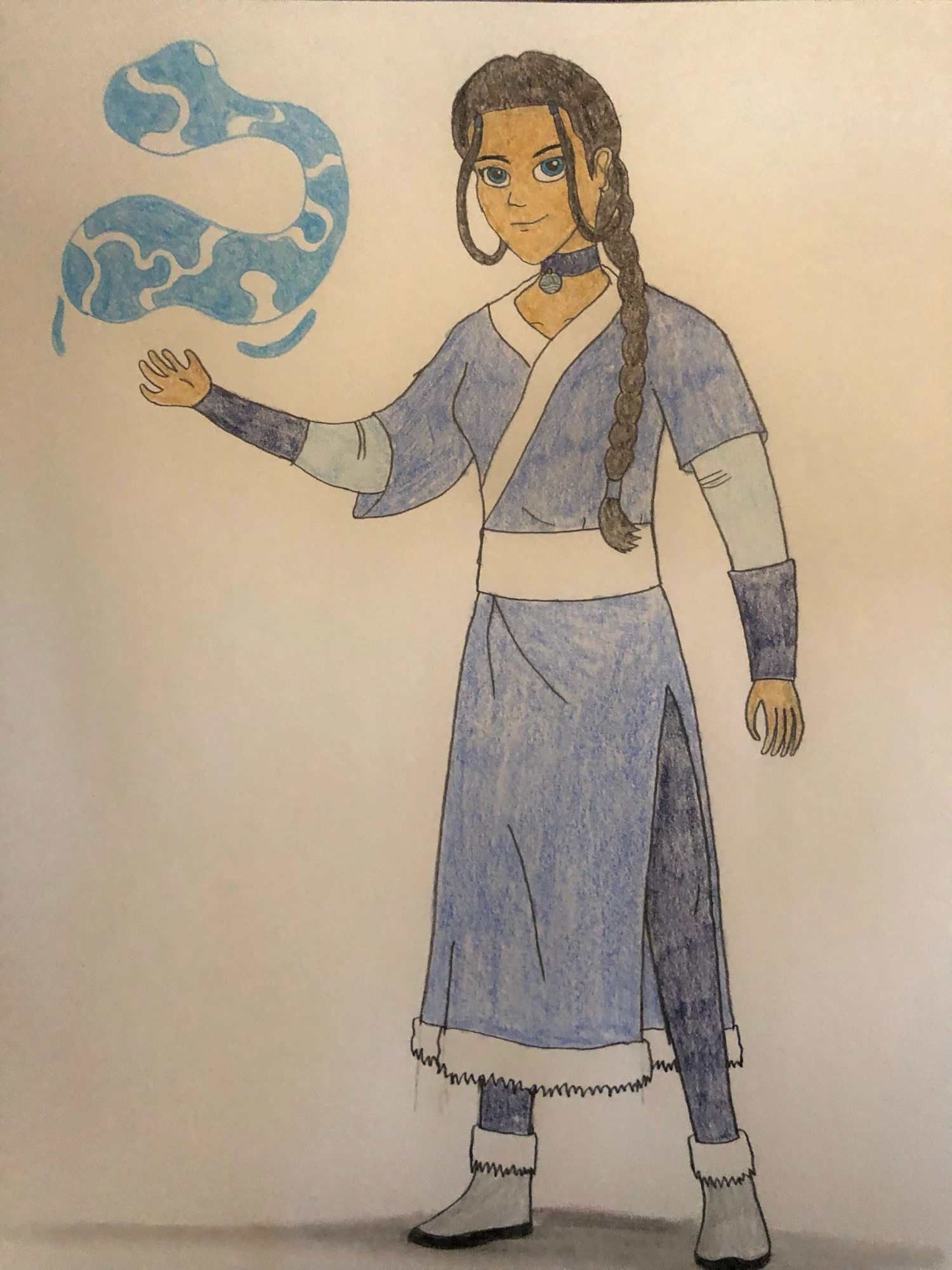 🎨 {ATLA} My Drawing of Waterbending Master Katara | Fandom