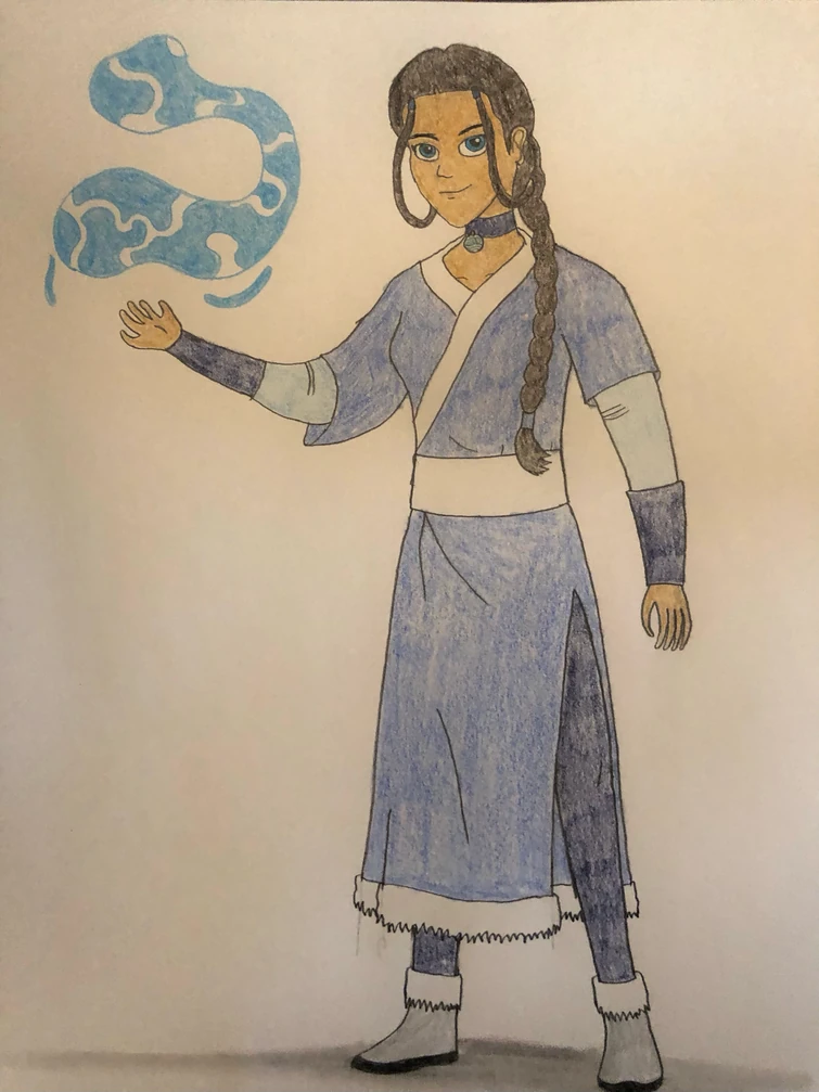 🎨 {ATLA} My Drawing of Waterbending Master Katara | Fandom