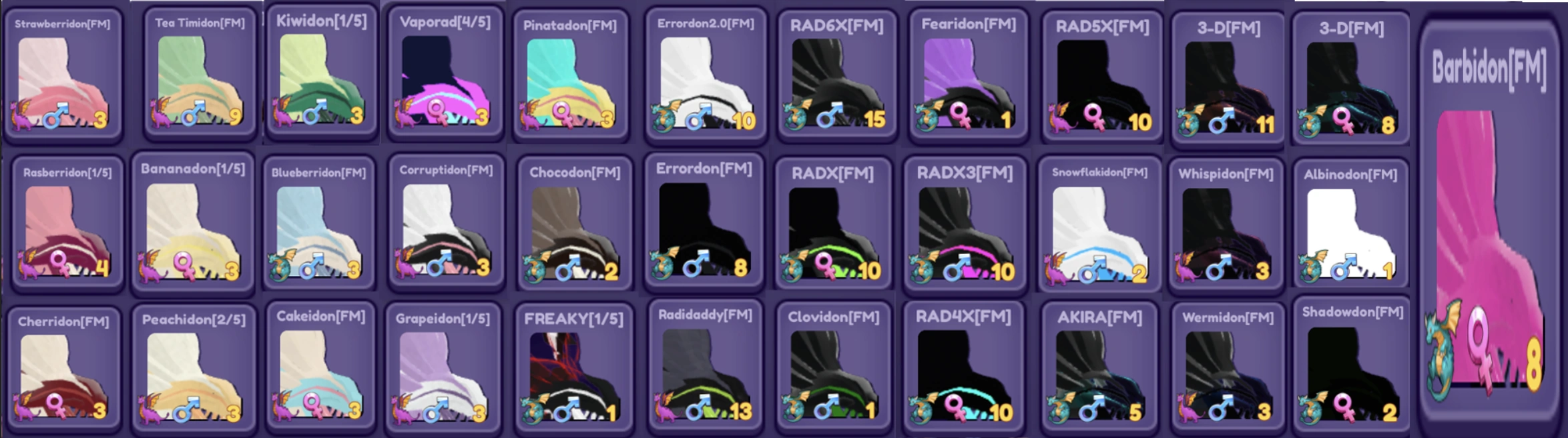 Remake/Update of my old Radidon Collection picture! | Fandom