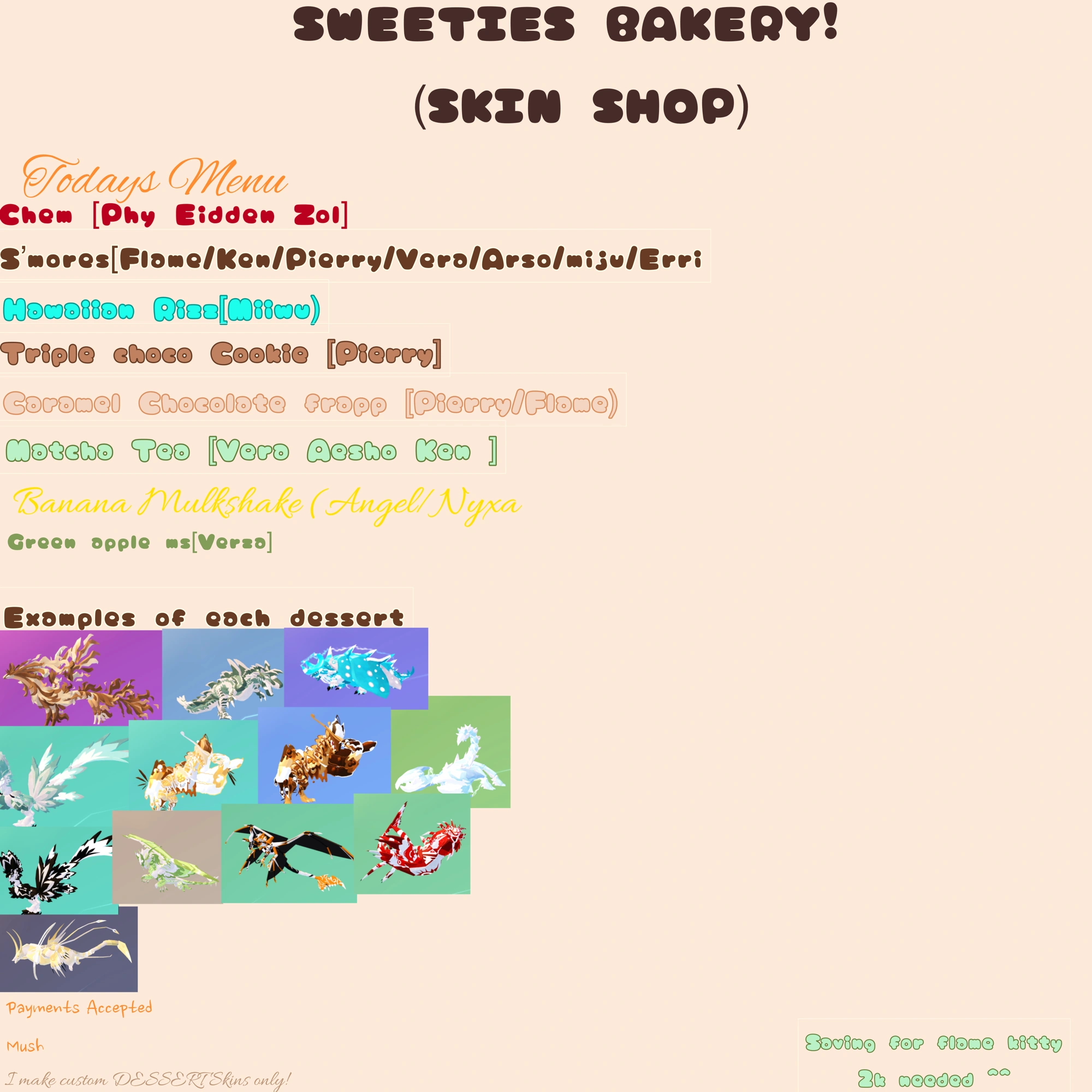 Bakery skin. Shop last post for tonight | Fandom