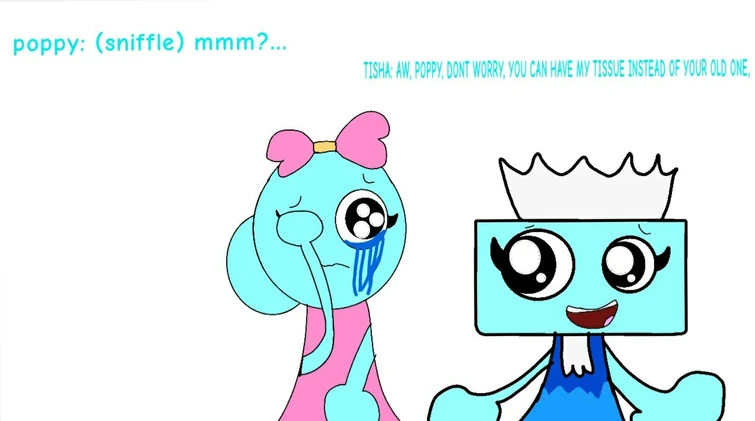 dandy's world: comic dub: tisha gives poppy a tissue | Fandom