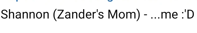Zander's mom's name? | Fandom