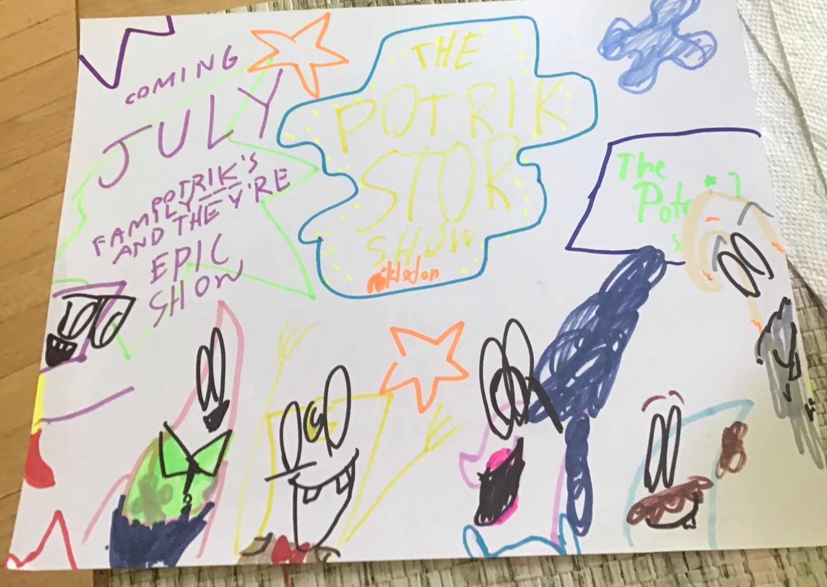 I know this already exists but The Potrik Stor Show | Fandom