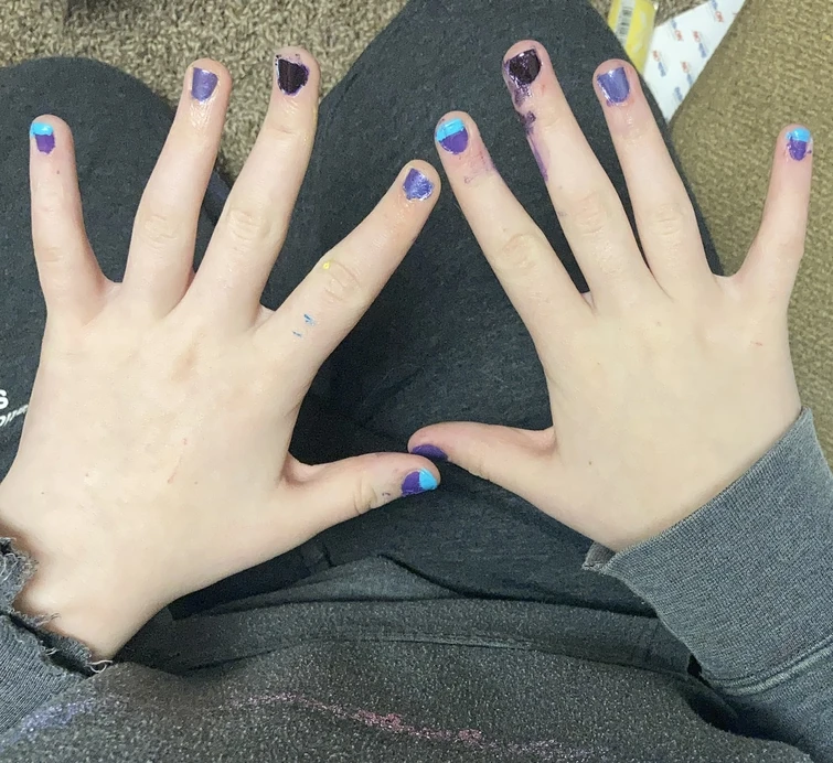 Here's the finished nails! | Fandom
