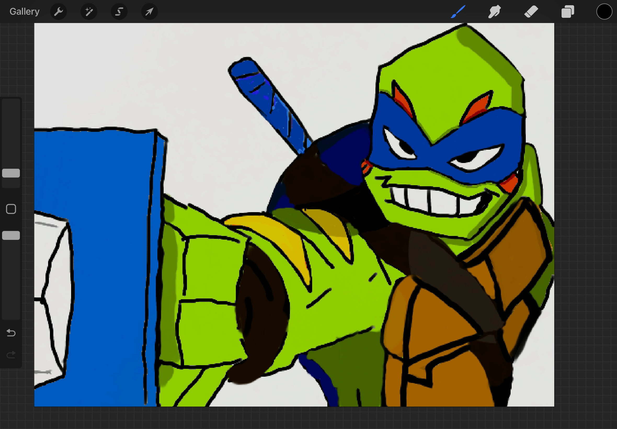 My Drawing Of ROTTMNT Leonardo ( 2012 Leo Was Too Hard) | Fandom