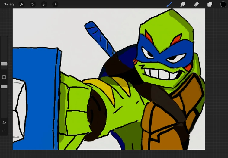 My Drawing Of ROTTMNT Leonardo ( 2012 Leo Was Too Hard) | Fandom