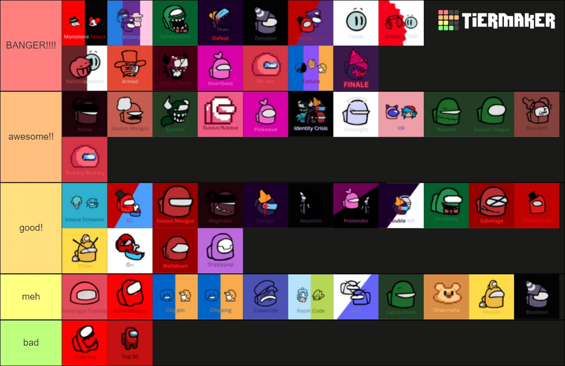 vs impostor v4 song tierlist | Fandom