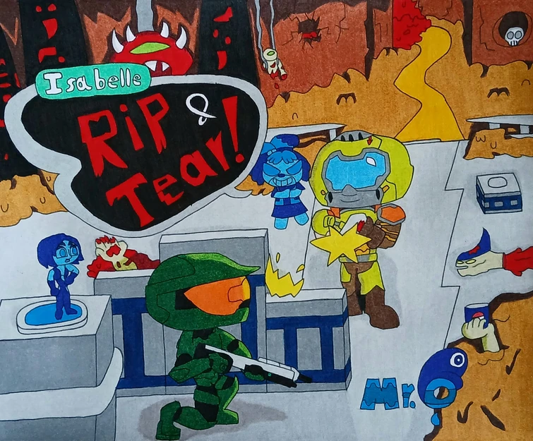 Master Chief vs Doom Slayer! Fan Art by Mr.O! | Fandom